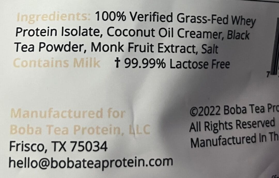 Boba Tea Protein Review: Authentic Milk Tea Flavor with Transparency ...