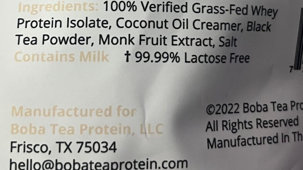 Boba Tea Protein Review: Authentic Milk Tea Flavor with Transparency ...
