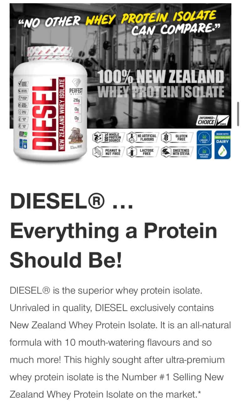 Diesel New Zealand Whey Protein Review: The $60 Tub That Lied to Your ...